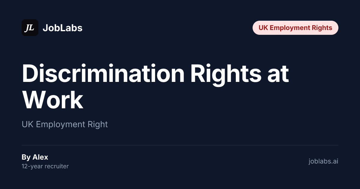 UK Discrimination Rights at Work 2026 — Statutory + Norms