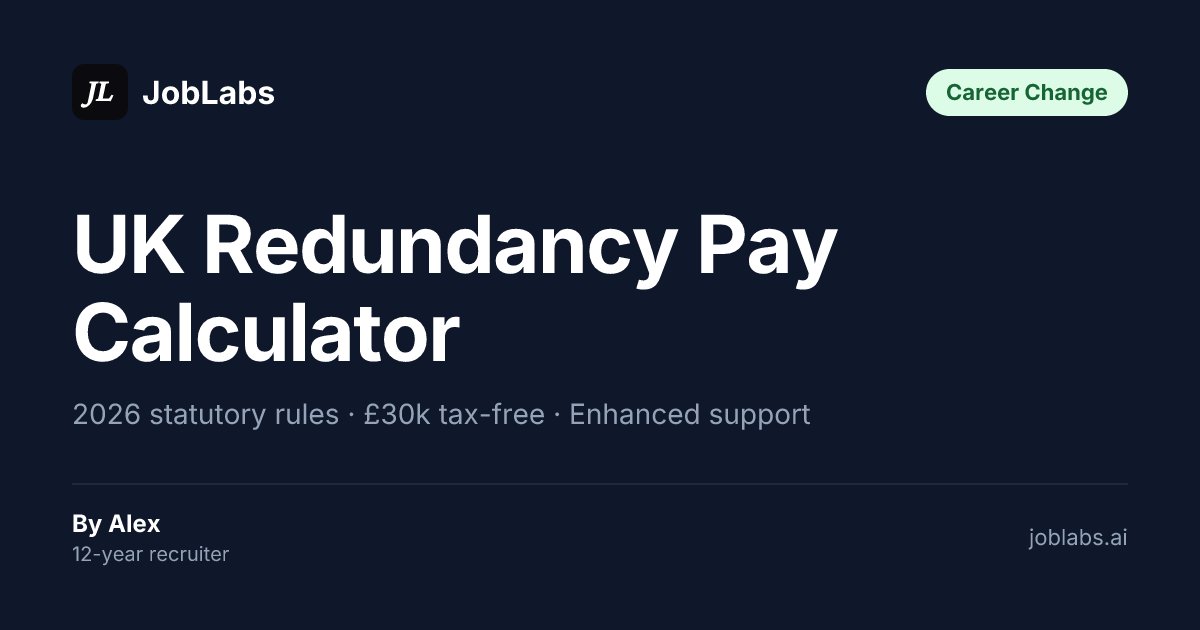 UK Redundancy Pay Calculator 2026 — Free, Recruiter-Built
